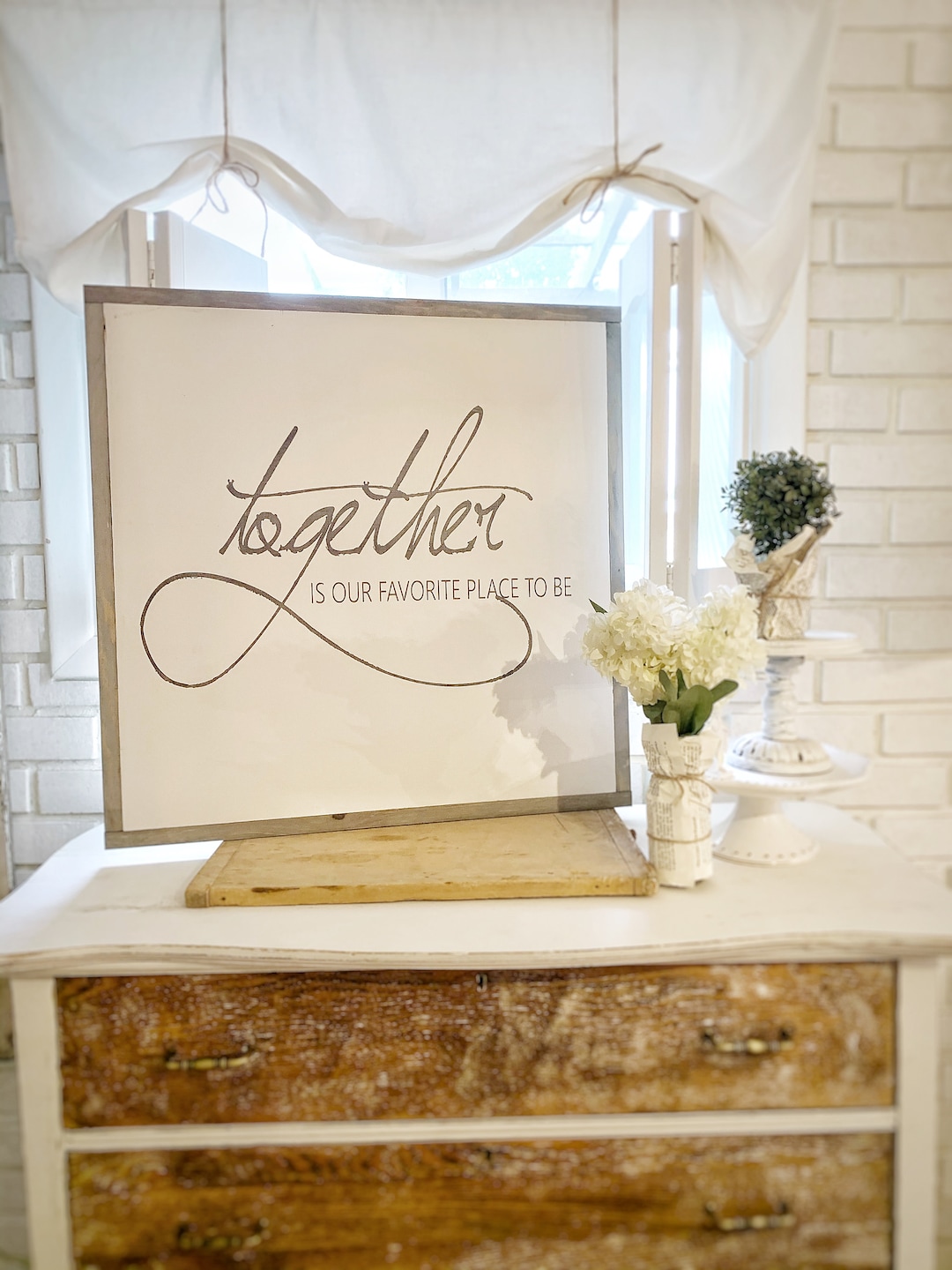 Juntos es mi lugar favorito para estar / Juntos Signo / Wood - Etsy España