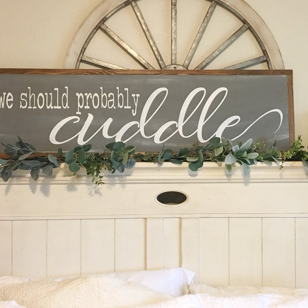 Cuddle Sign - Etsy