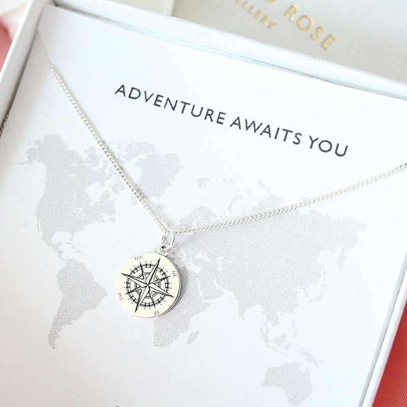 Compass Charm - Etsy