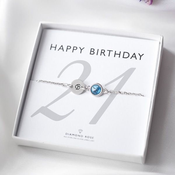 21st Birthday Bracelet Silver - Etsy