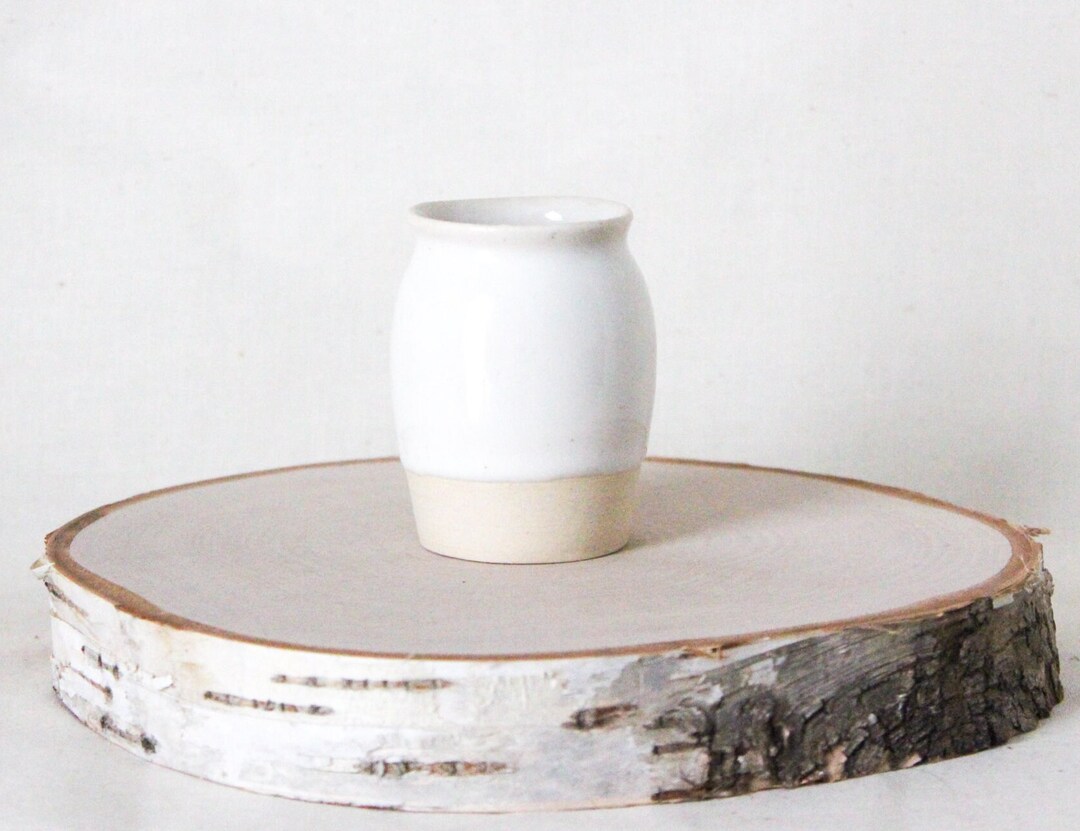 Tiny White Vase, Hand Thrown, Pottery - Etsy
