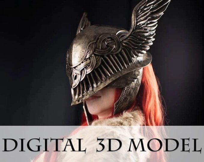 Malenia Valkyrie Helmet 3D STL Print File - Etsy