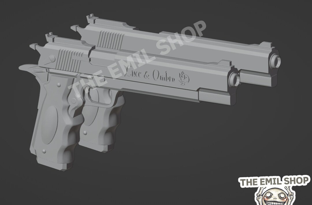 Devil May Cry Luce & Ombra Dante Trish Guns 3D Print File - Etsy