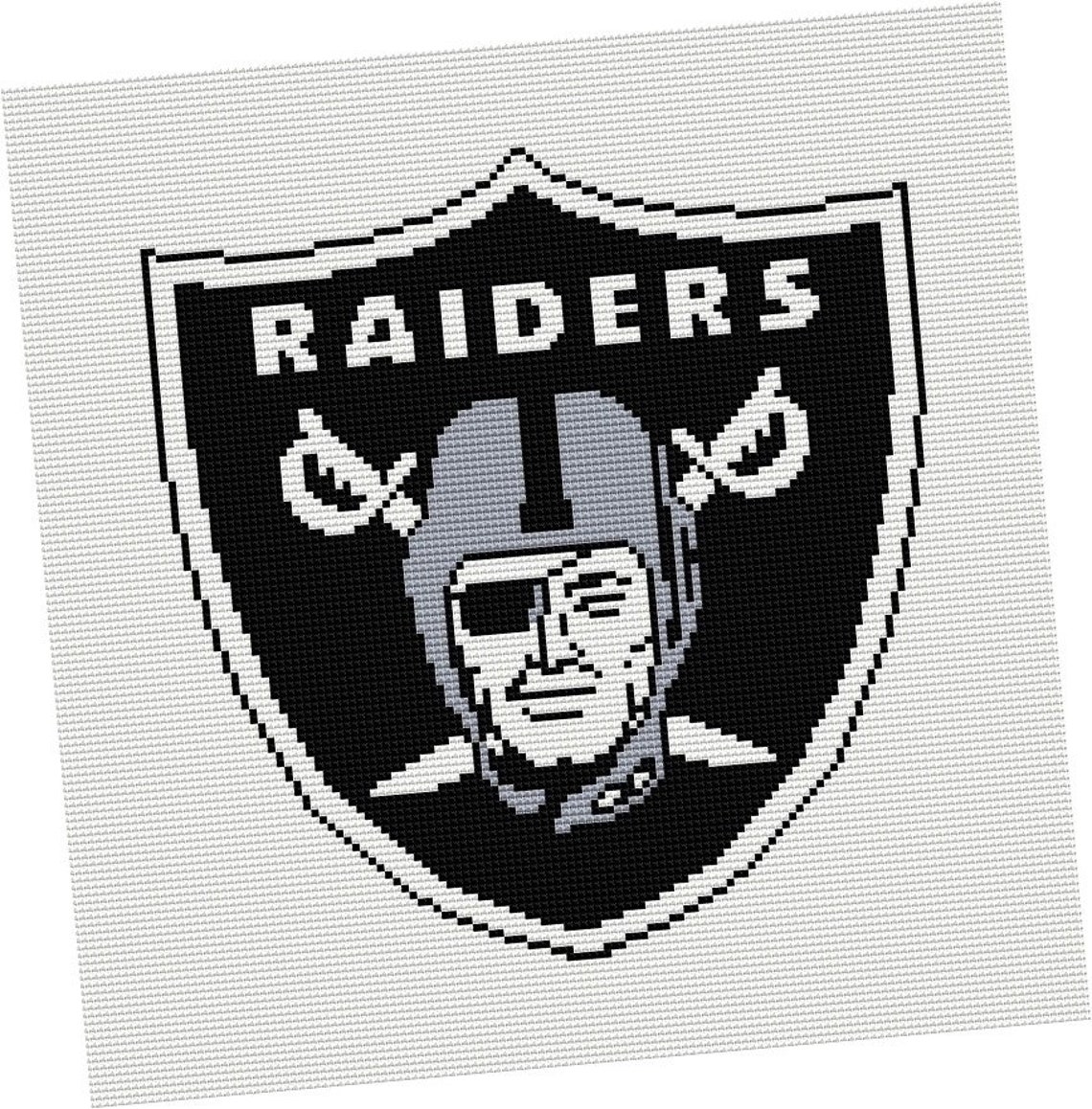 Las Vegas Cross Stitch Pattern Raiders Crest PDF Chart - Etsy