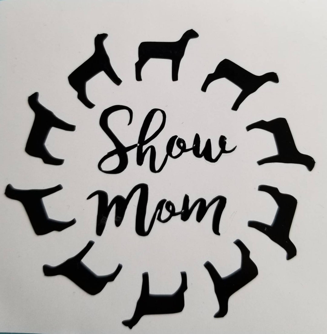 4H Show Sheep Vinyl Decal Car Decal 4 H Show Mom FFA - Etsy