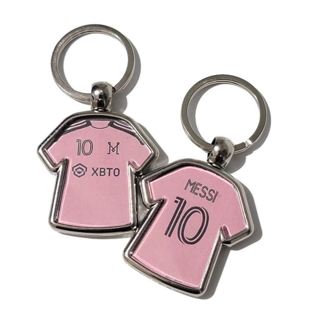 Miami Pink Soccer Jersey Messi Keychain Party Souvenirs (can Mix Pcs ...