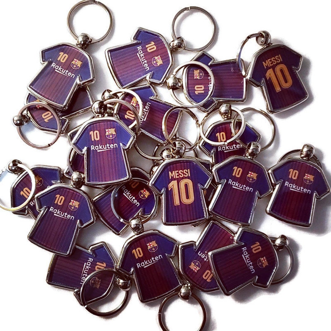Messi 10 FC Barcelona Soccer Jersey Keychain Party Favor. - Etsy Canada