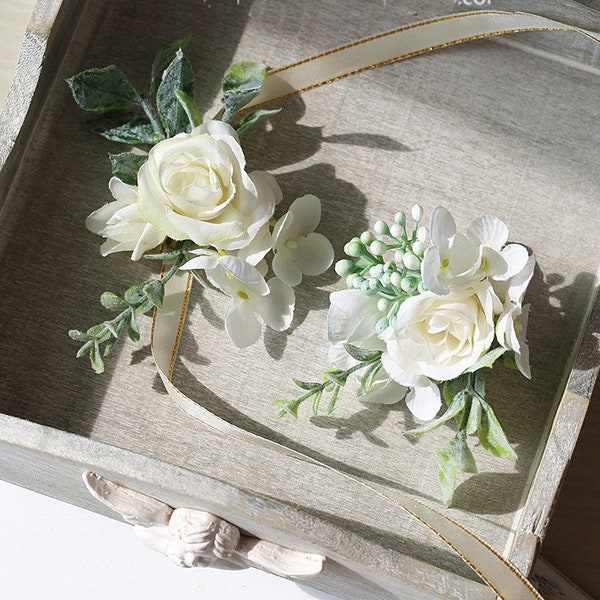Silk Flower Corsage - Etsy