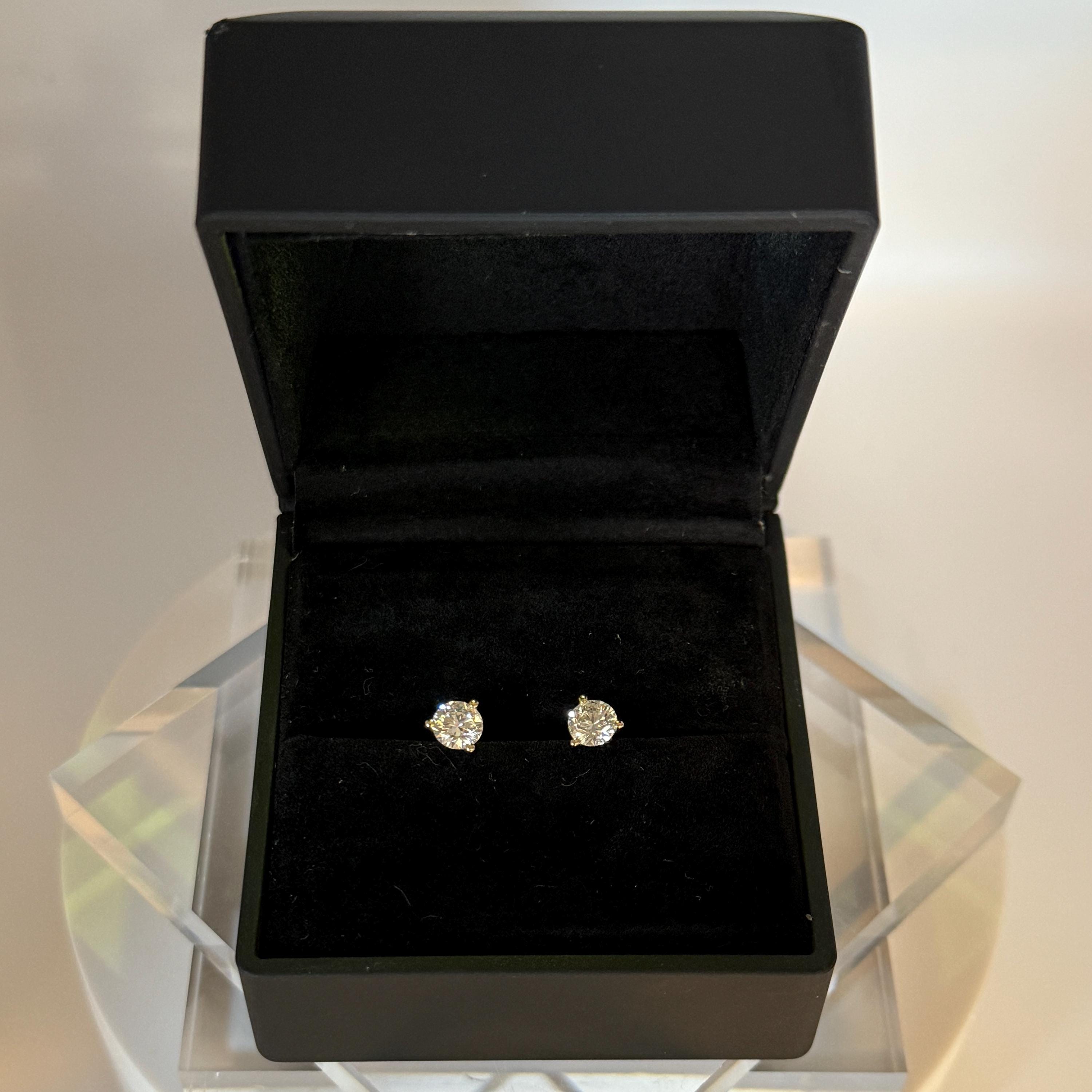 Diamond Earrings In Box