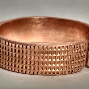Cold Forged Copper Ring With Texture - Etsy Canada