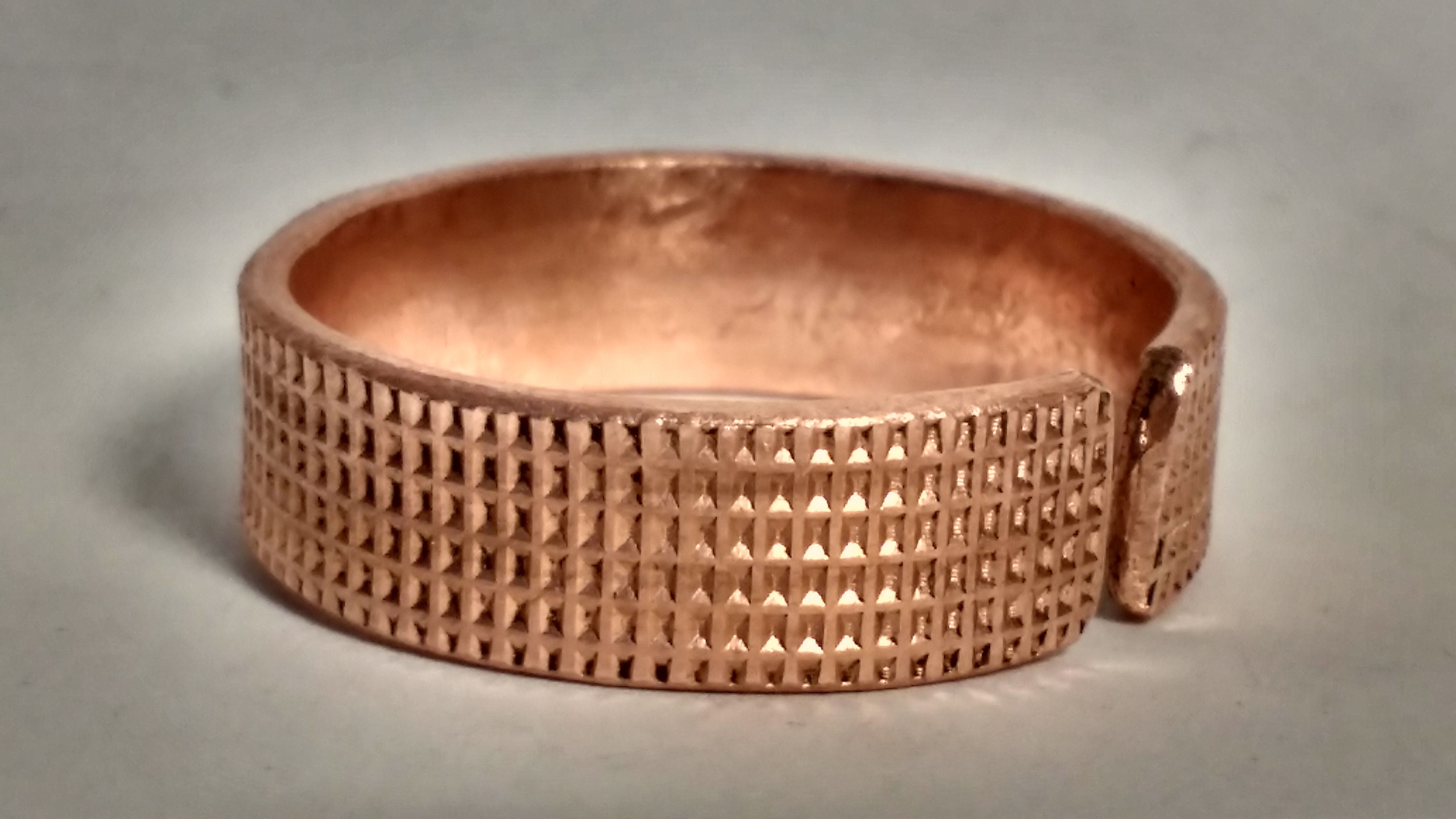 Cold Forged Copper Ring With Texture - Etsy Canada