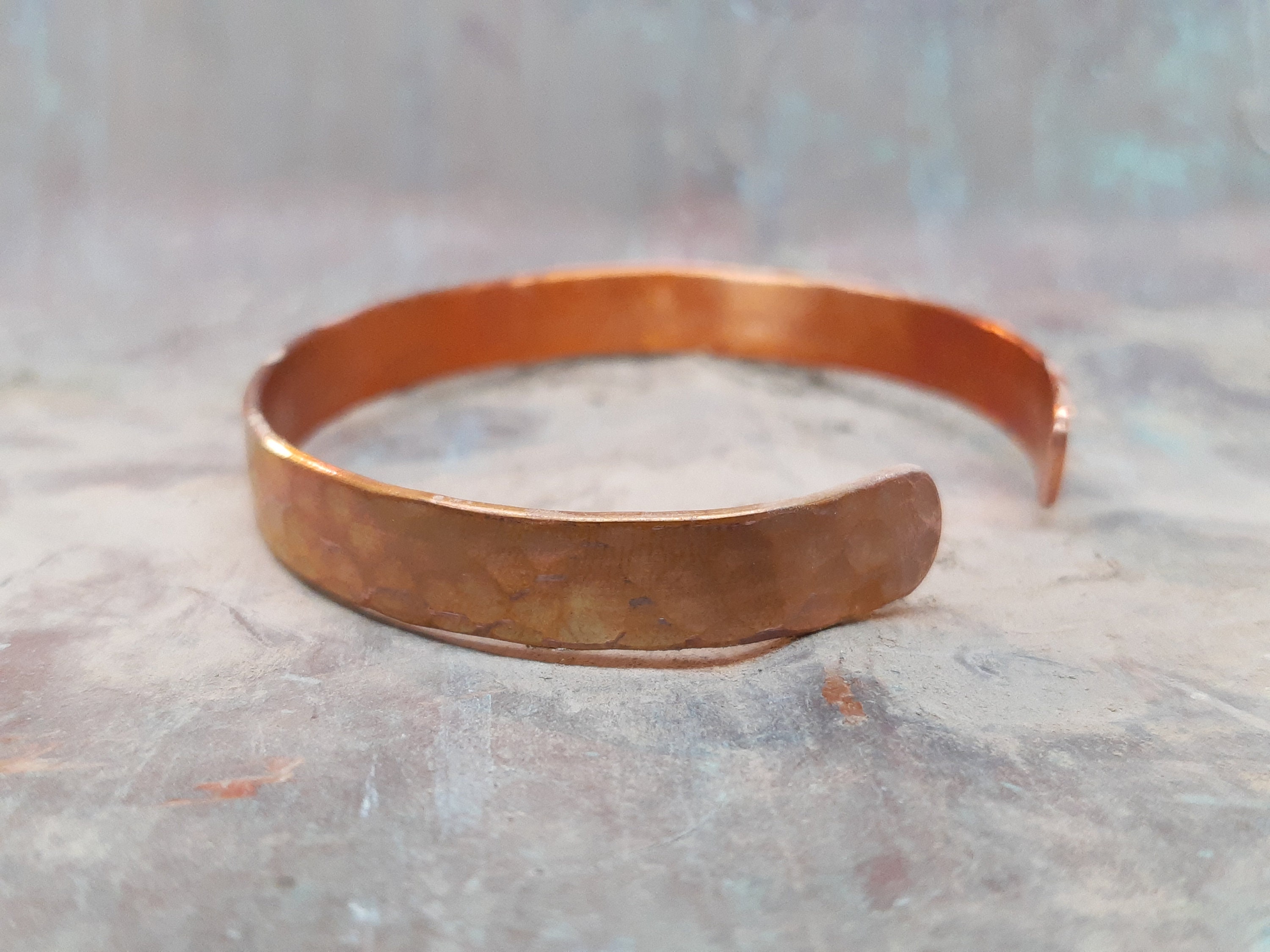 Hammered & Torched Copper Cuff | Etsy