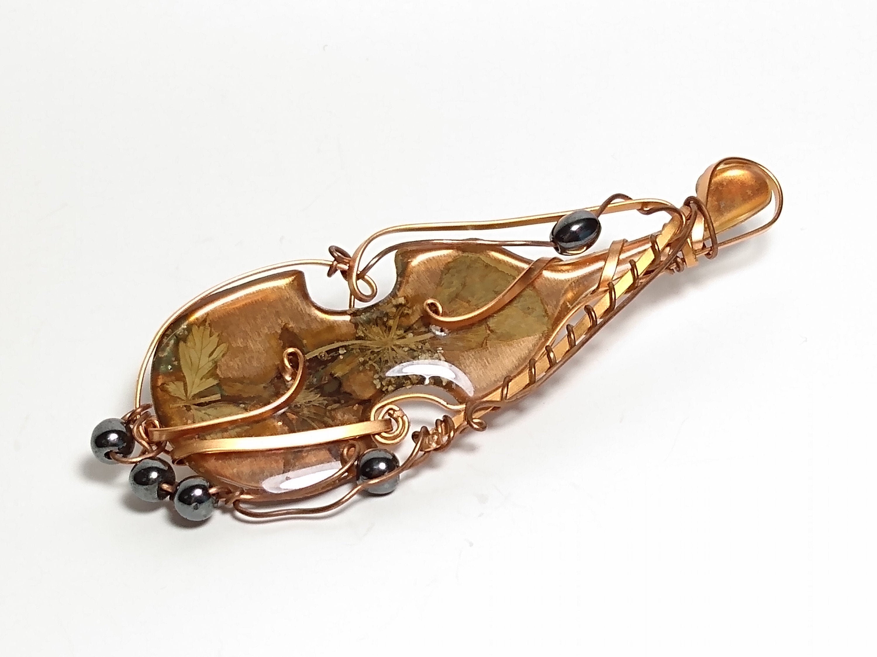 Violion Shaped Copper Wire Brooch - Etsy UK