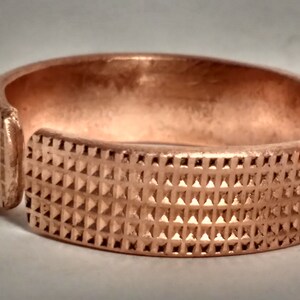 Cold Forged Copper Ring With Texture - Etsy Canada