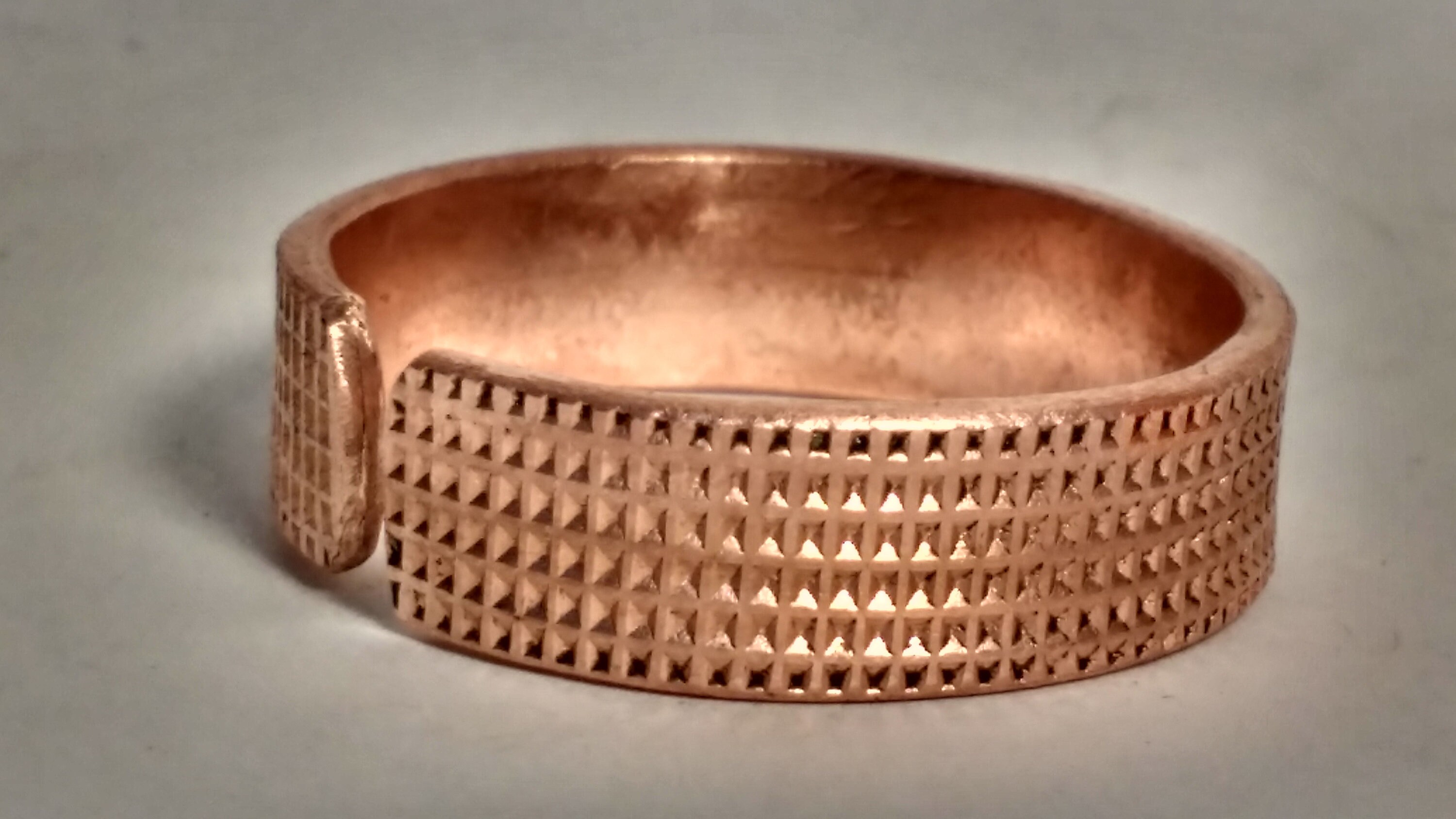 Cold Forged Copper Ring With Texture - Etsy Canada