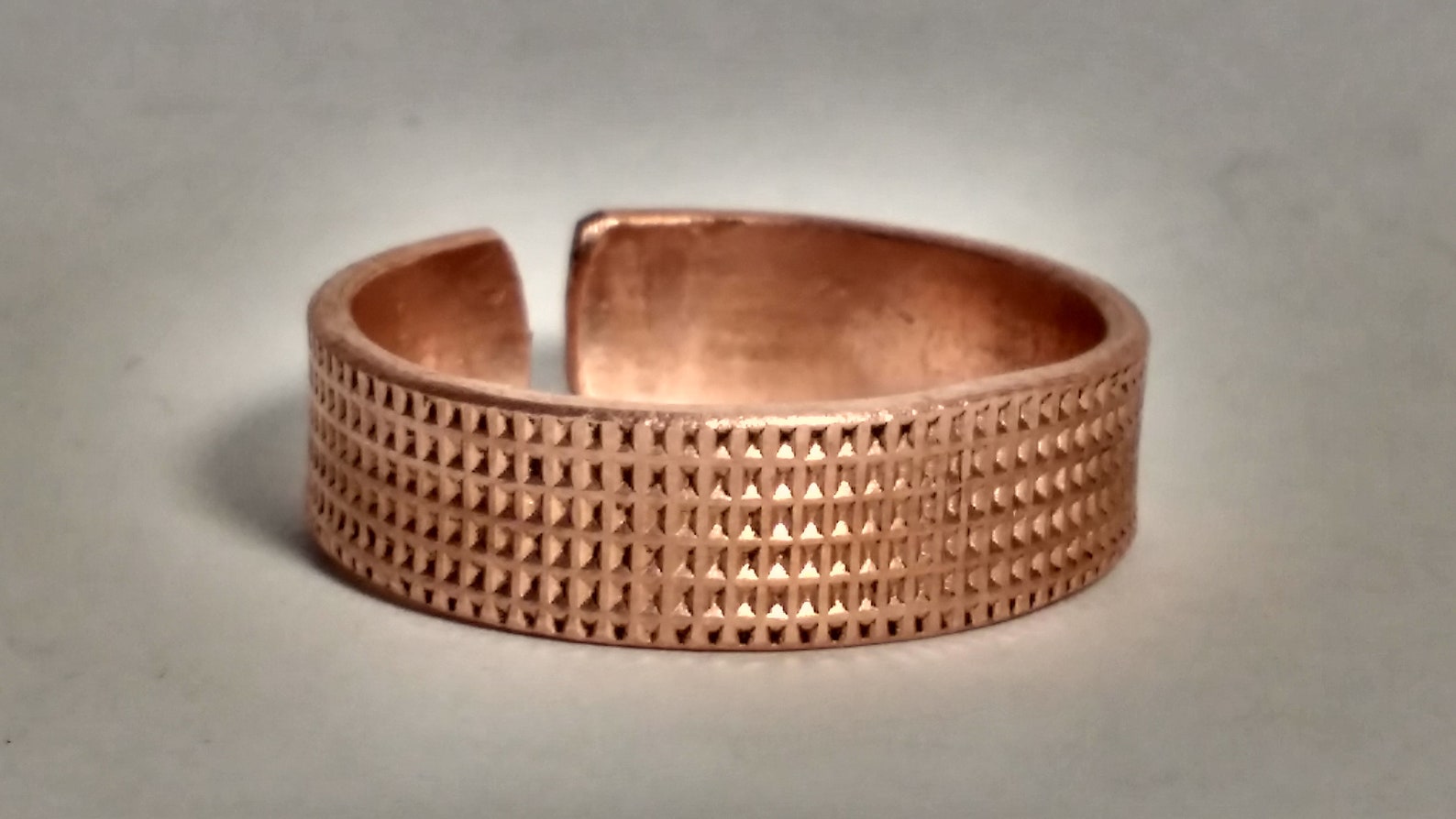 Cold Forged Copper Ring With Texture - Etsy Canada