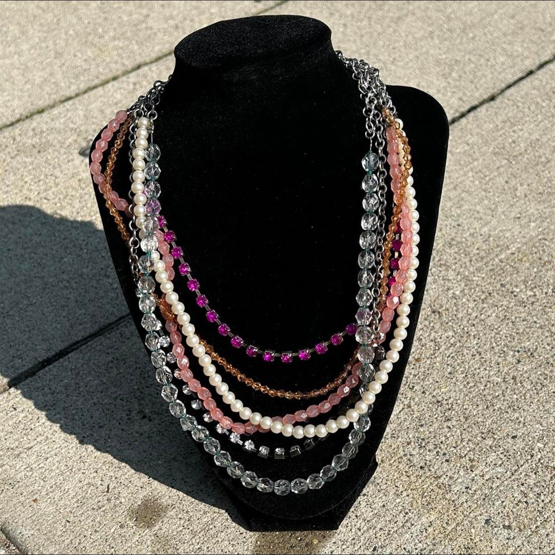 Vintage AEO Beaded Necklace, Costume Jewelry, Vintage Necklace ...