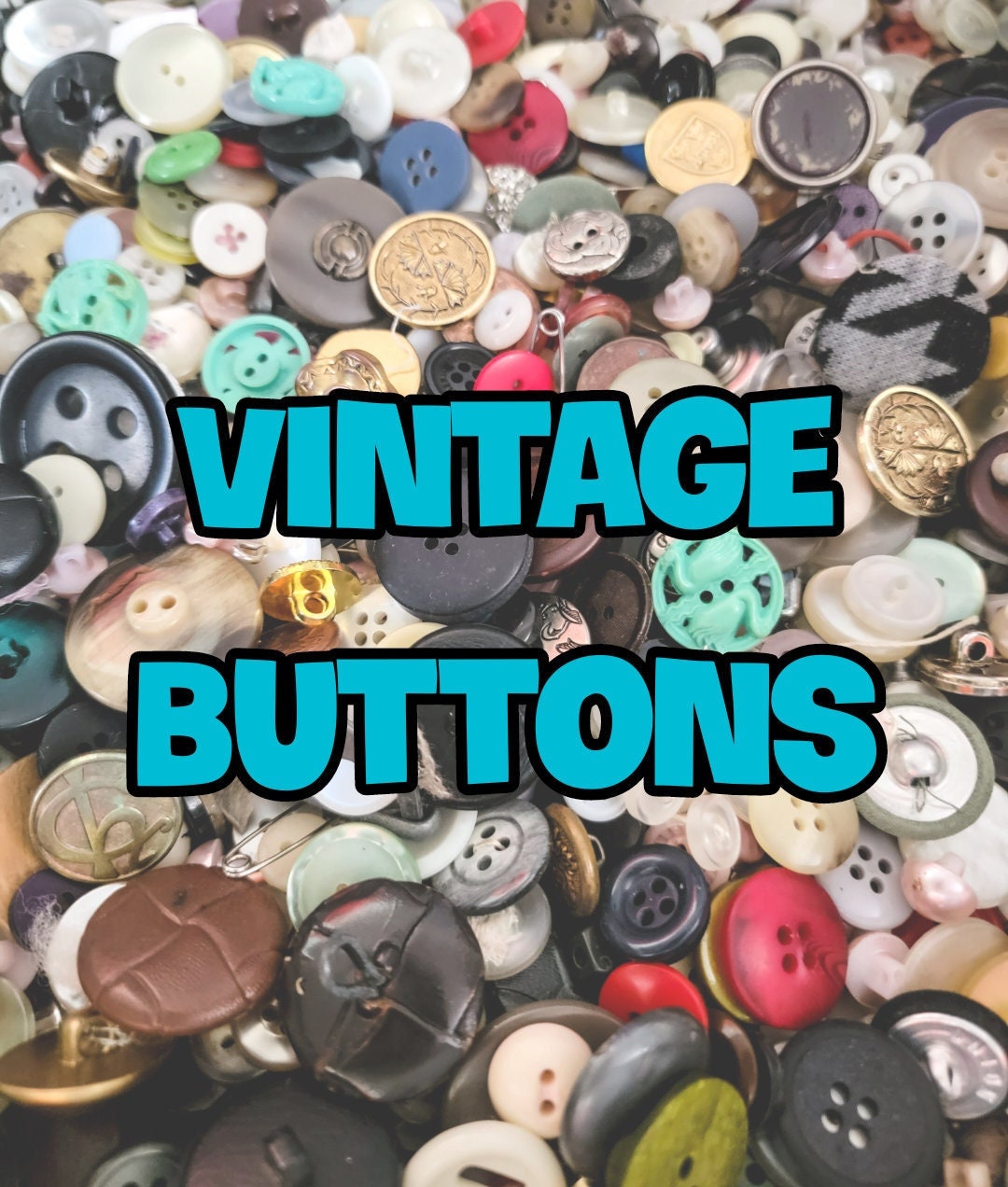 170g (6oz) Mixed Vintage to Now Buttons, Button Collection, Button Soup ...