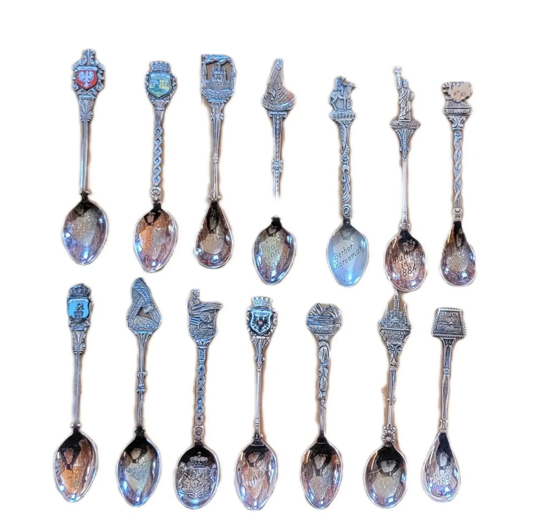 Vintage Souvenir Silver Plated Spoons Made in Holland, Made in Holland ...
