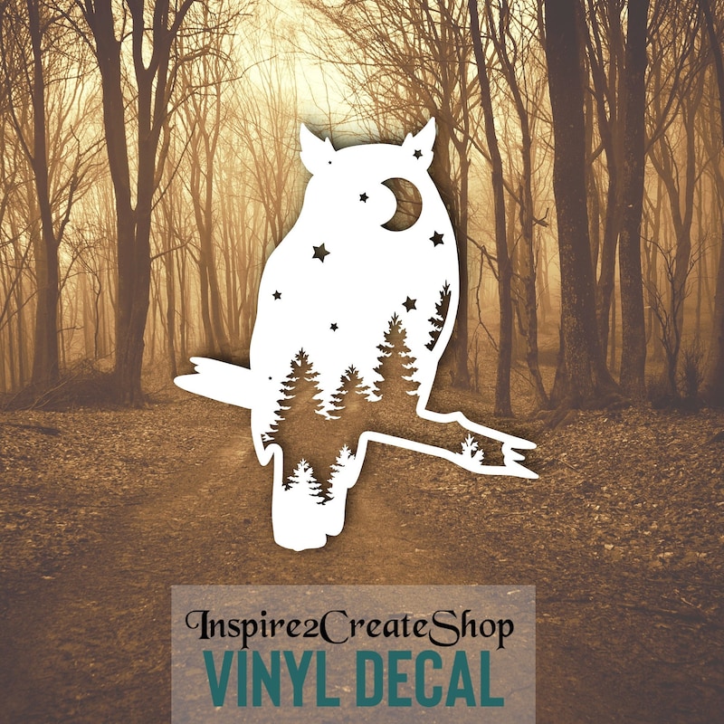 Owl Car Decal - Etsy