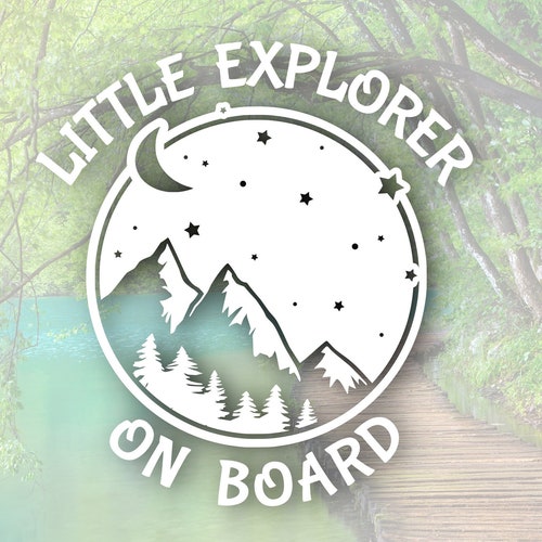 Little Explorer on Board Bumper Sticker / Vinyl Car Decal - Etsy