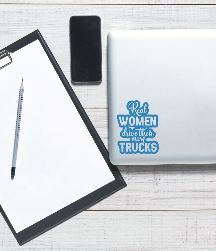 Real Women Drive Their Own Trucks Vinyl Decal Sticker | Etsy