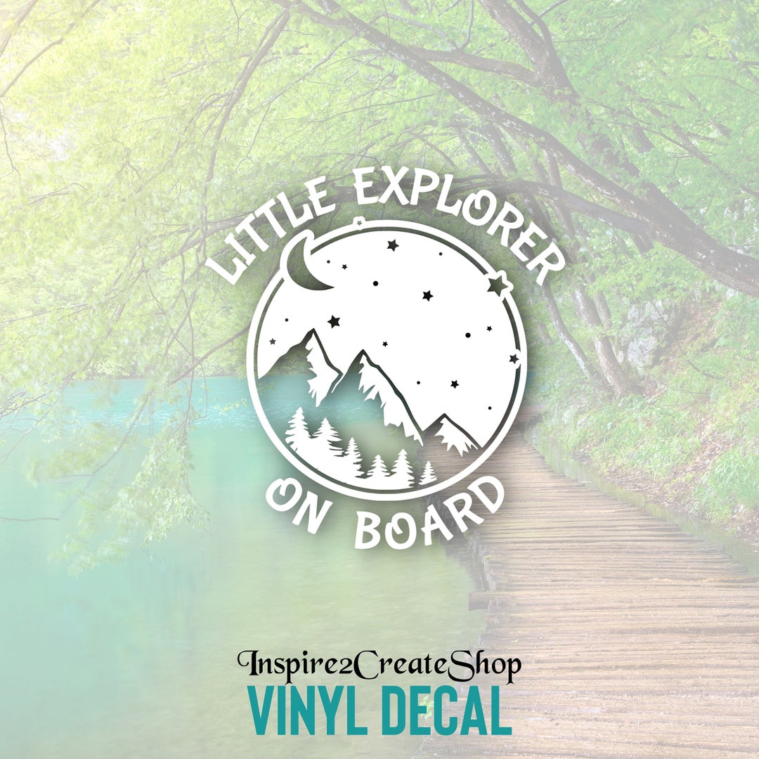 Little Explorer on Board, Baby on Board Decal Sticker - Etsy
