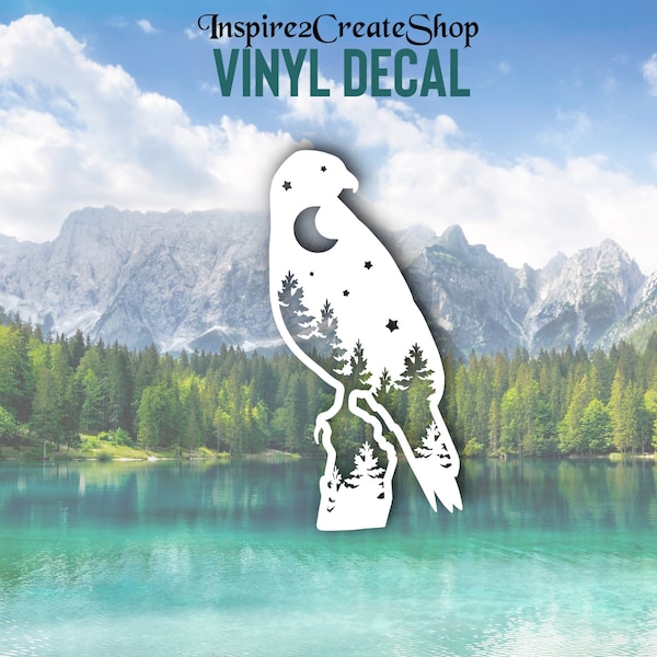 Hawk Window Decal - Etsy