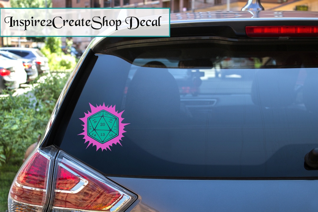D20 KAPOW, Decal, Sticker, Bumper Sticker, Vehicles, Laptops, Notebook ...