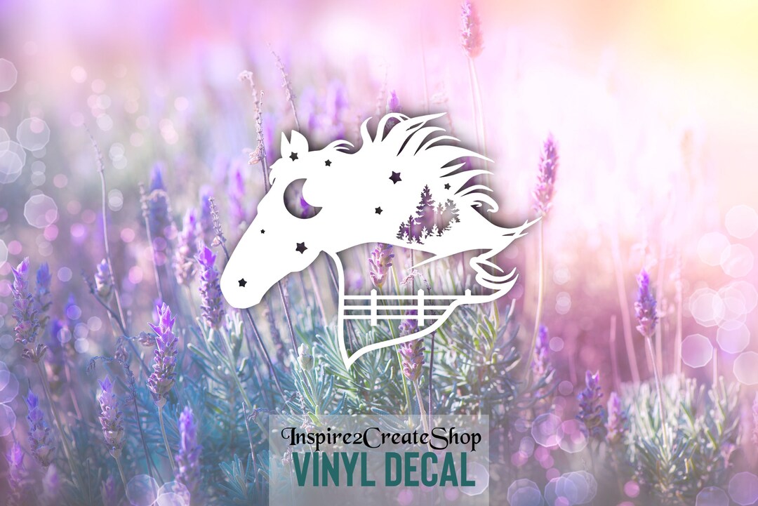 Horse Night Sky, Spirit Animal, Decal Sticker for Vehicle, Laptop ...