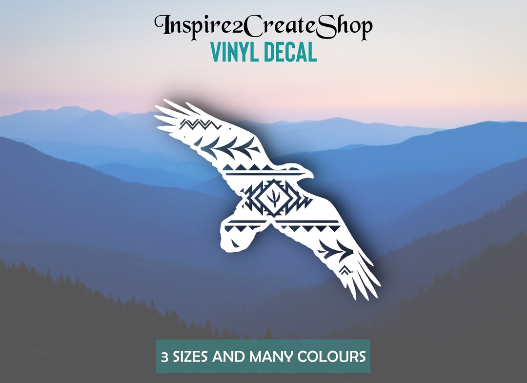 Spirit Animal, Raven, Crow, Aztec Tribal Print Decal Sticker - Etsy