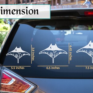 Manta Ray Night Sky, Spirit Animal, Decal, Sticker for Laptop, Bumper ...