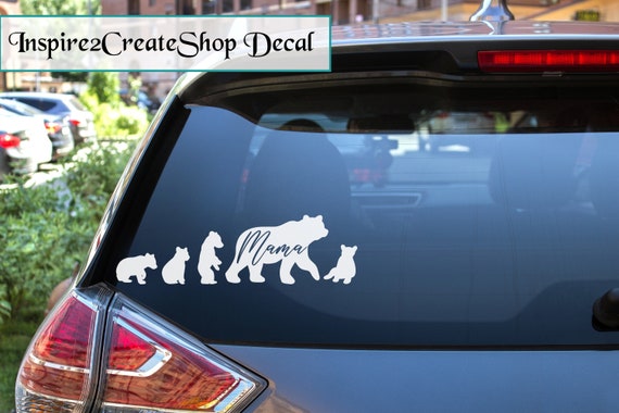 Home Décor Mama Bear Vinyl Decal Sticker For Car Truck SUV Laptop Wall ...