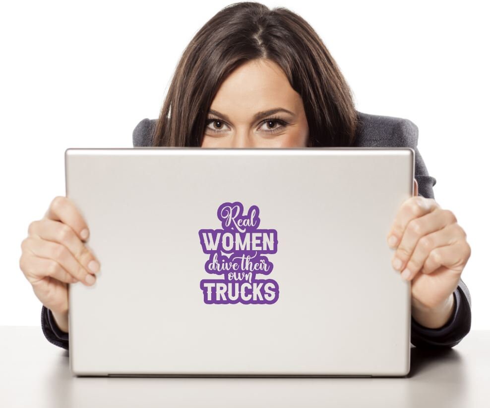 Real Women Drive Their Own Trucks Vinyl Decal Sticker | Etsy