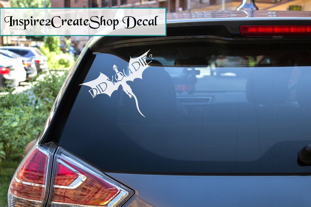 Custimize Your Dragon Decal for Your Laptop, Computer, Wall, Vehicle ...
