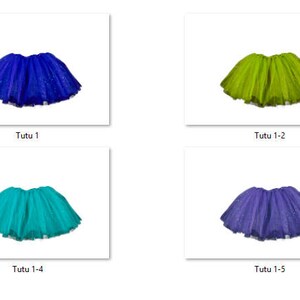 Tutu 1 Overlays Pack 1 Same Tutu 5 Different Colors Bold - Etsy