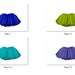 Tutu 1 Overlays Pack 1 Same Tutu 5 Different Colors Bold - Etsy