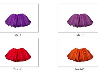 Tutu 1 Overlays Pack 1 Same Tutu 5 Different Colors Bold | Etsy