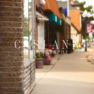 Downtown Shops Digital Backdrop Background - JPEG - Stores - Sidewalk ...
