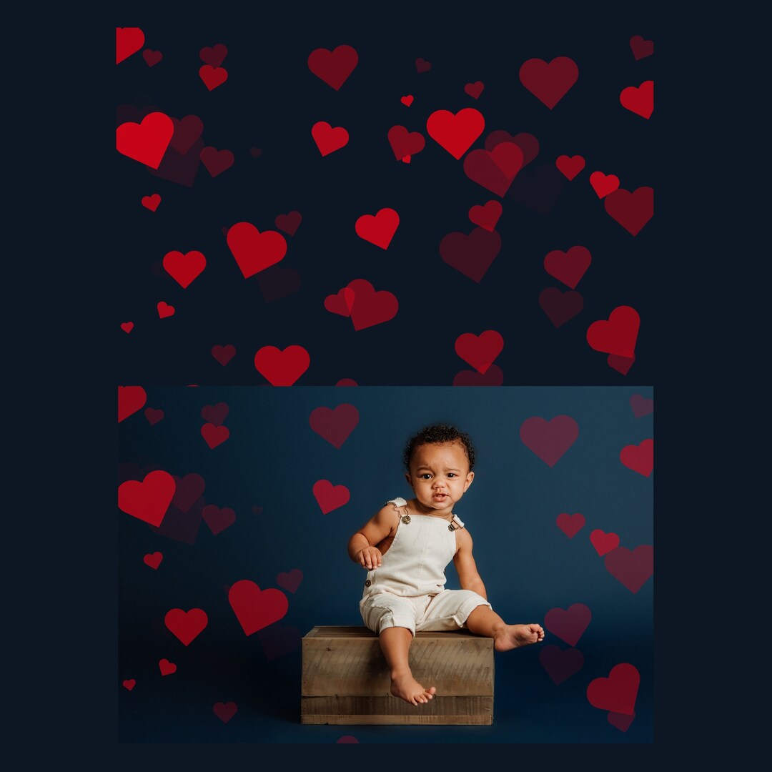Heart Overlays - Digital PNG - 4 - Red - Pink - Blue - White ...