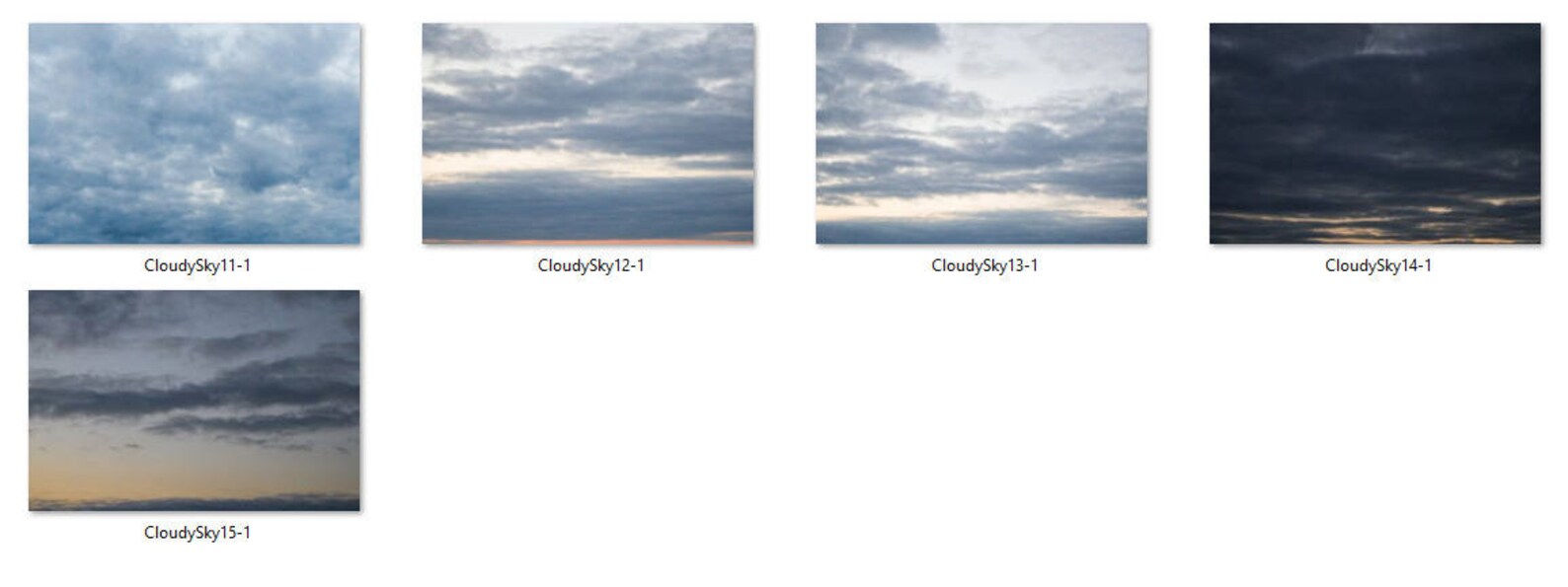 Cloudy Skies Overlays Pack 1 Total of 28 Different Digital - Etsy