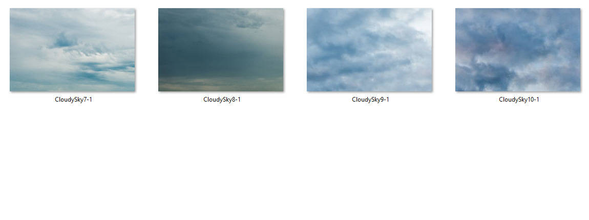 Cloudy Skies Overlays Pack 1 Total of 28 Different Digital | Etsy