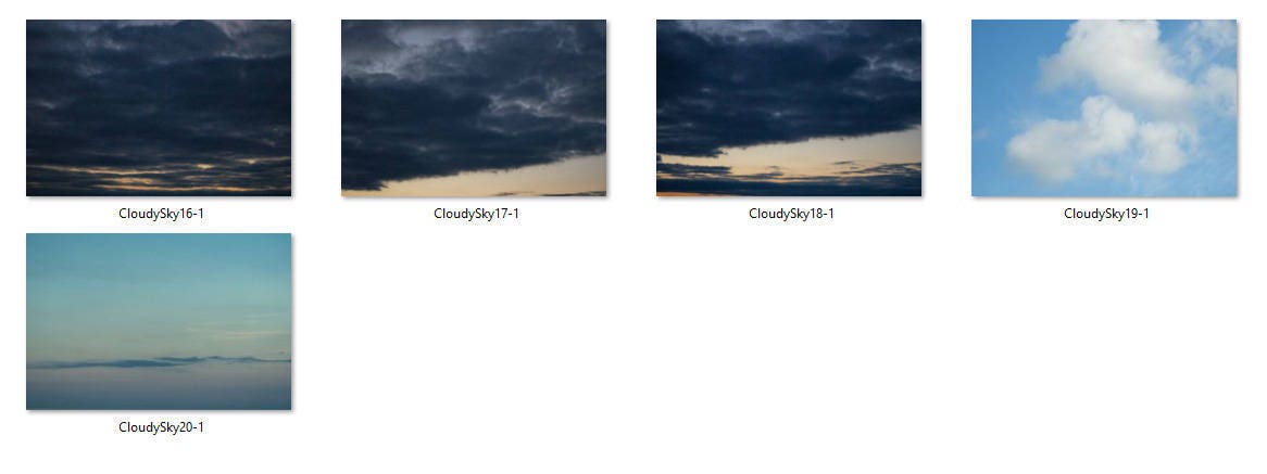 Cloudy Skies Overlays Pack 1 Total of 28 Different Digital | Etsy