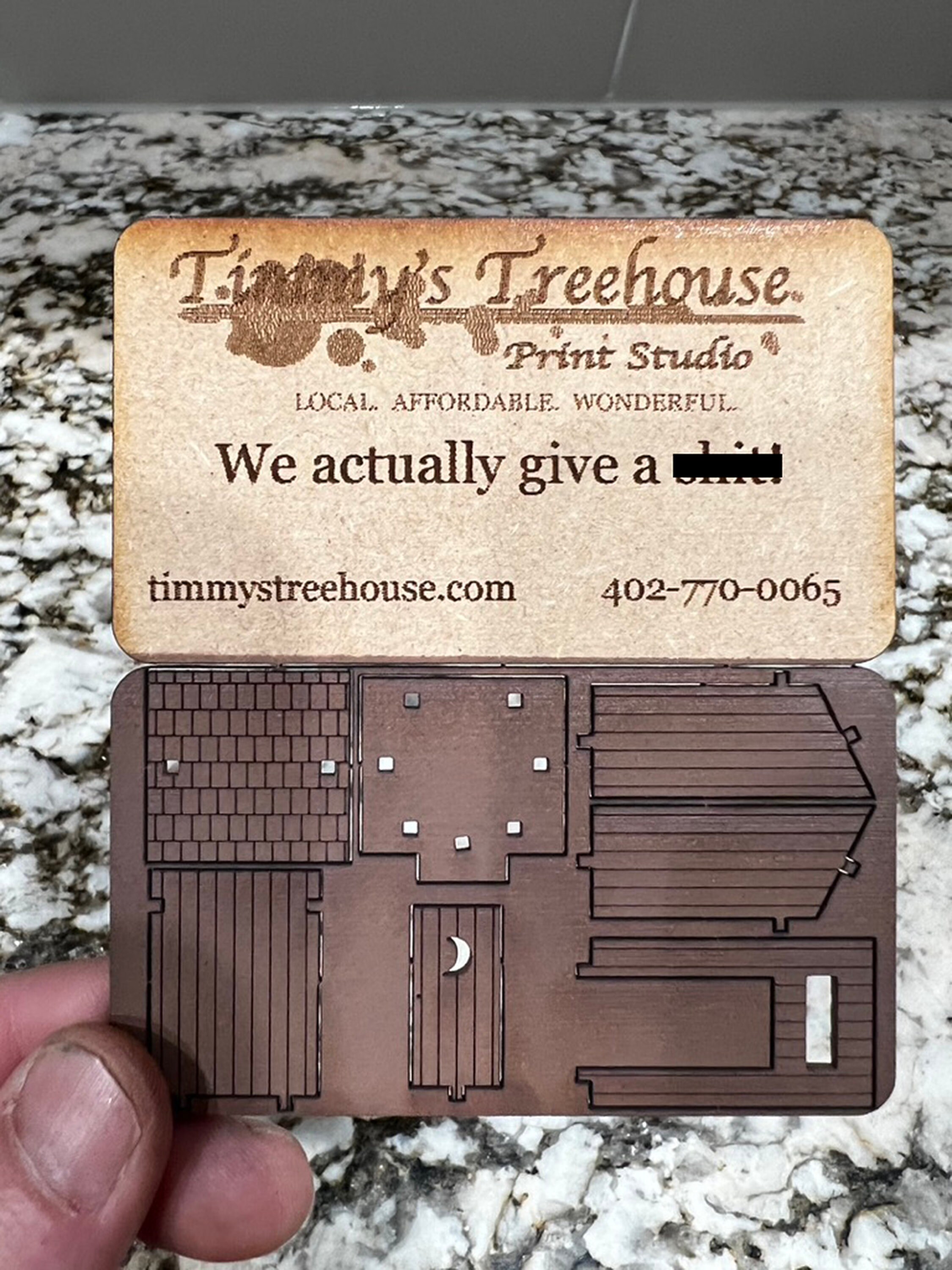 Outhouse Business Card File for 1/16" Material - Etsy