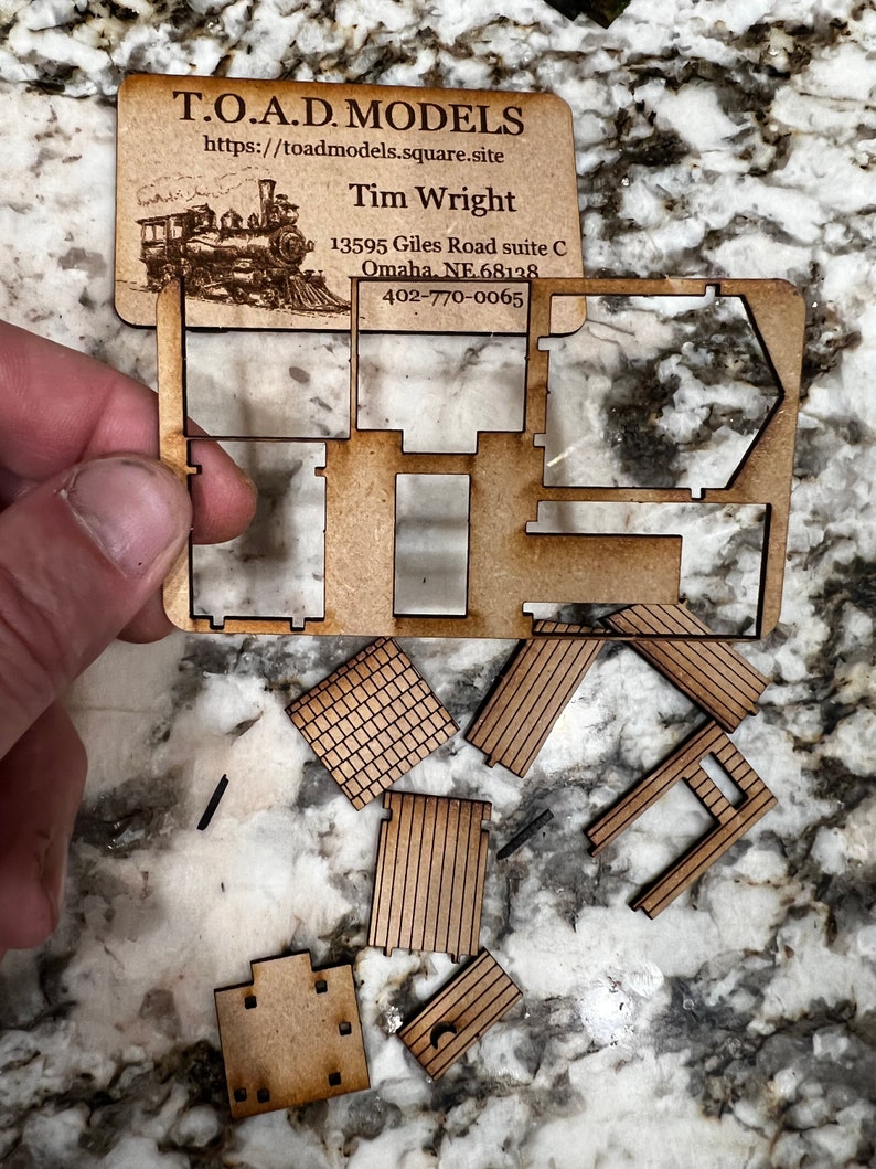 Outhouse Business Card File for 1/16" Material - Etsy