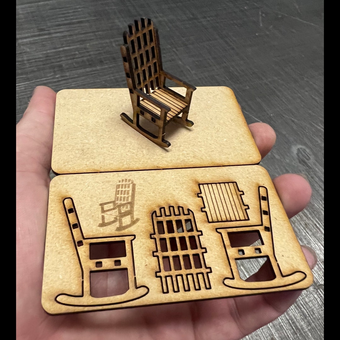Single Rocking Chair File for 1/16" Material - Etsy
