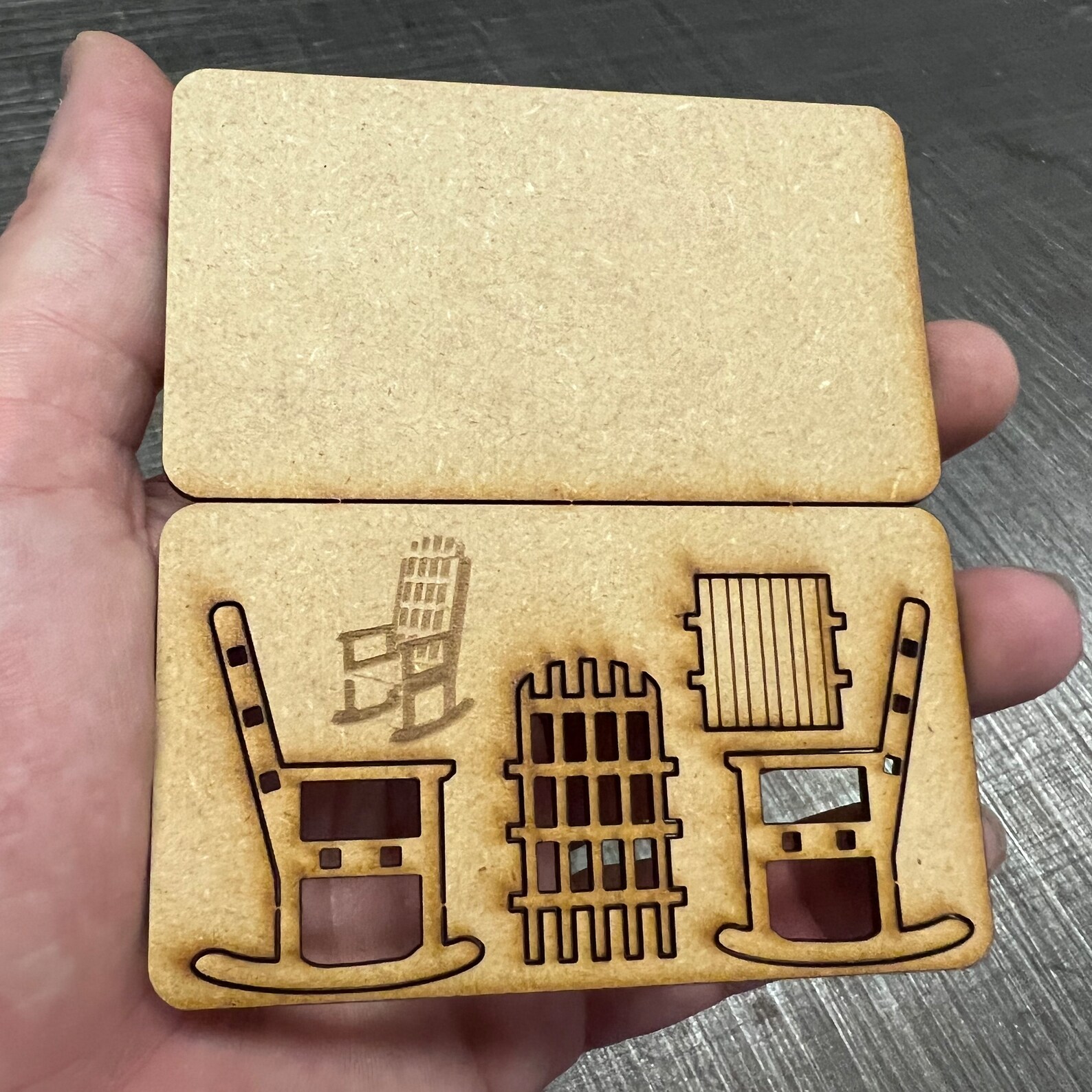 Single Rocking Chair File for 1/16" Material - Etsy