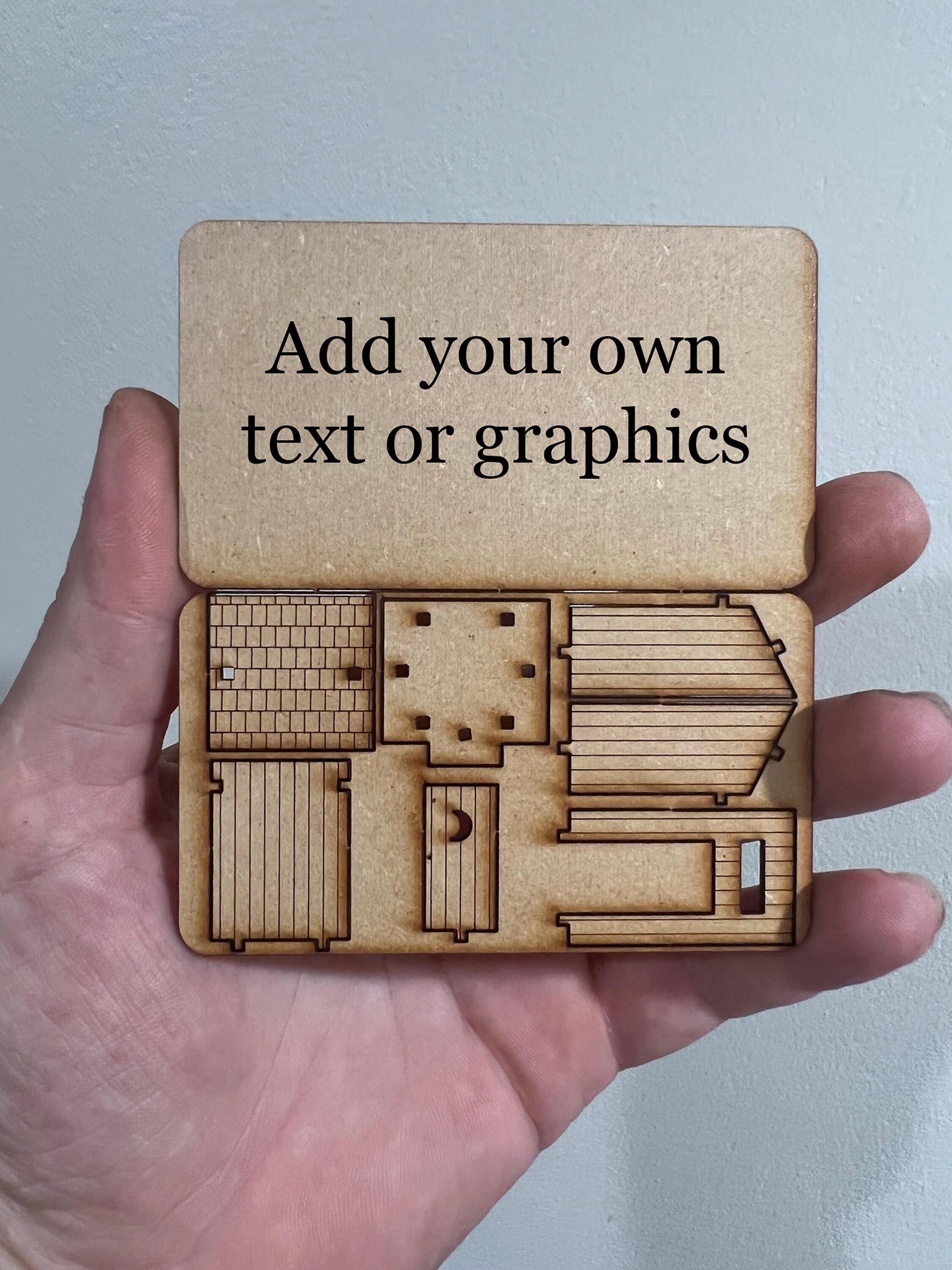 Outhouse Business Card File for 1/16" Material - Etsy