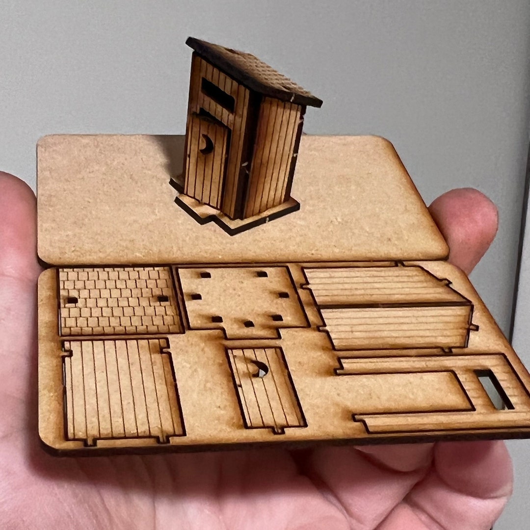 Outhouse Business Card File for 1/16" Material - Etsy