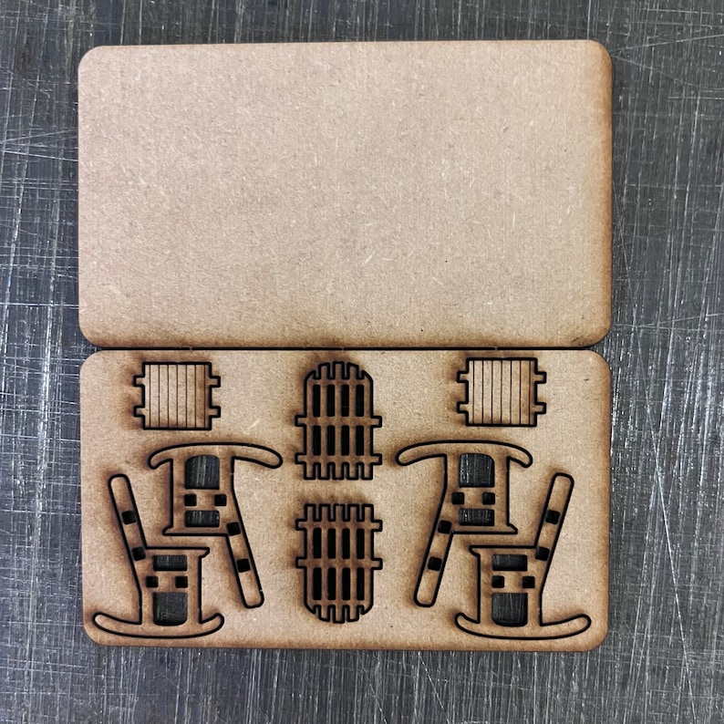 Double Rocking Chair File for 1/16" Material - Etsy